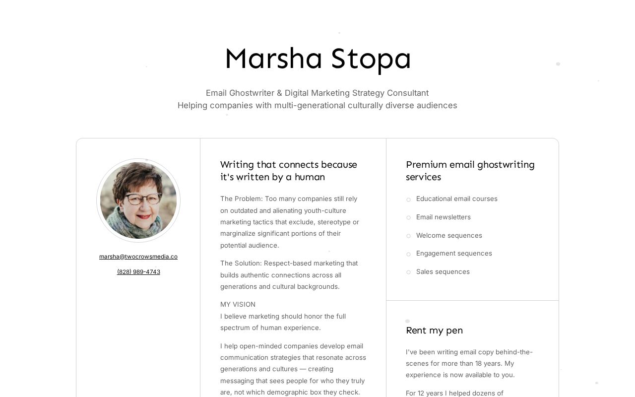 Premium ghostwriting and email marketing